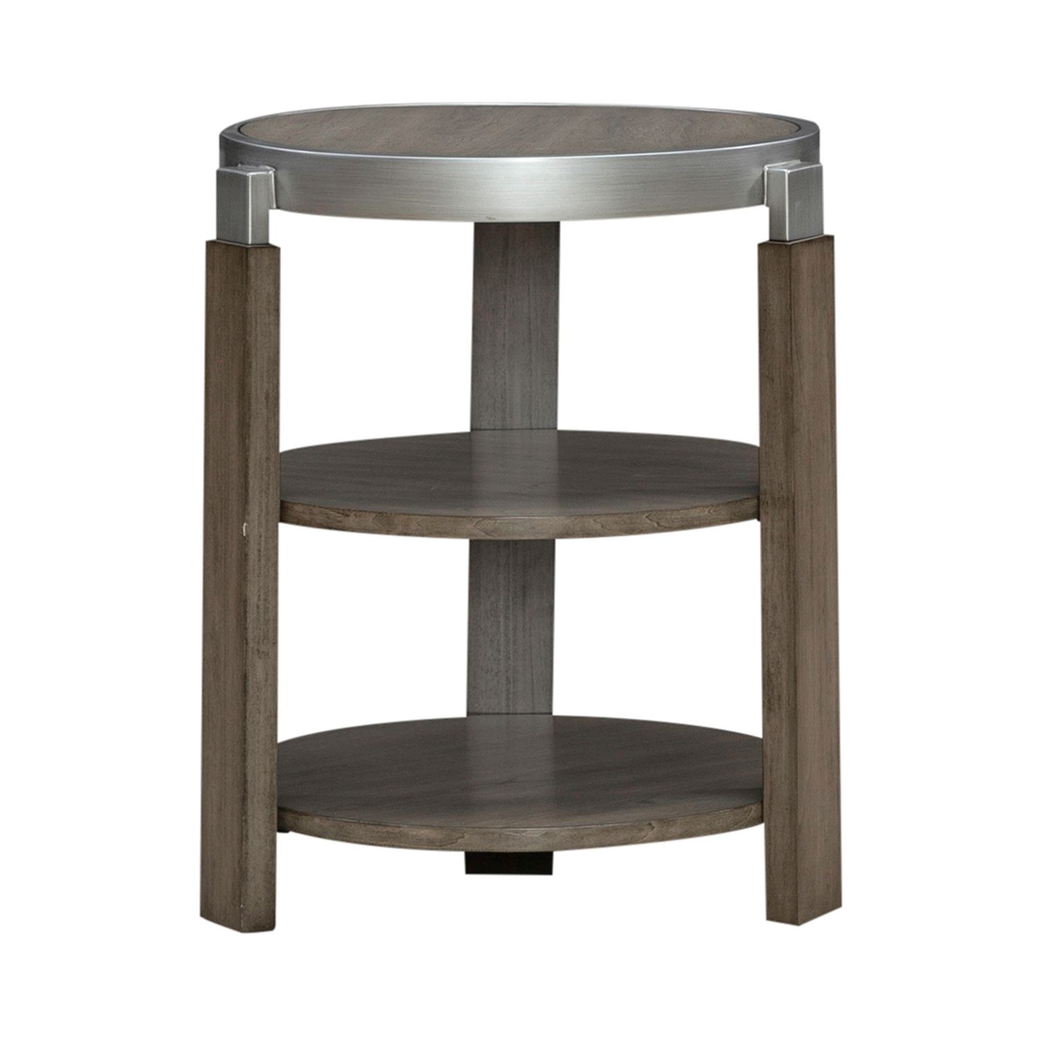 Sutton Bleached Sand Round Chairside Table 232-OT1021 by Liberty Furniture