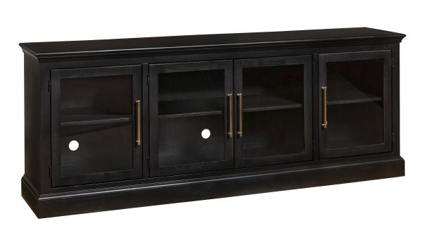 Byron Black 84" TV Console from Aspenhome MBB1260-BLK