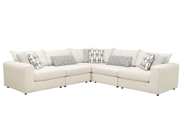 Contour Natural 5 Piece Modular Sectional by Fusion Furniture 7004