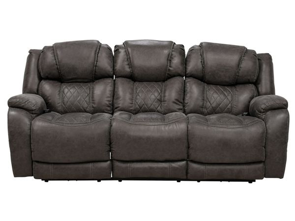 Daytona Steel Power Reclining Sofa w/Power Headrest & Lumbar by Home ...