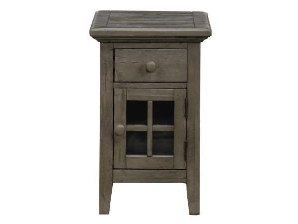 Rustic Shores Stone Chairside Table w/Charging Station by Jofran 2130-22