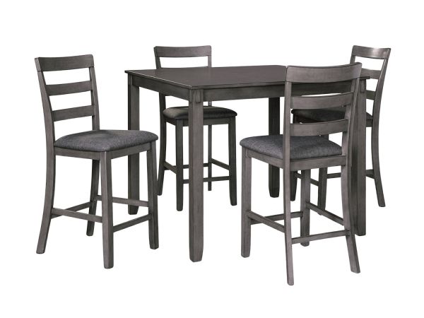 Bridson Gray 5 Piece Counter Height DIning Set by Signature Design by ...