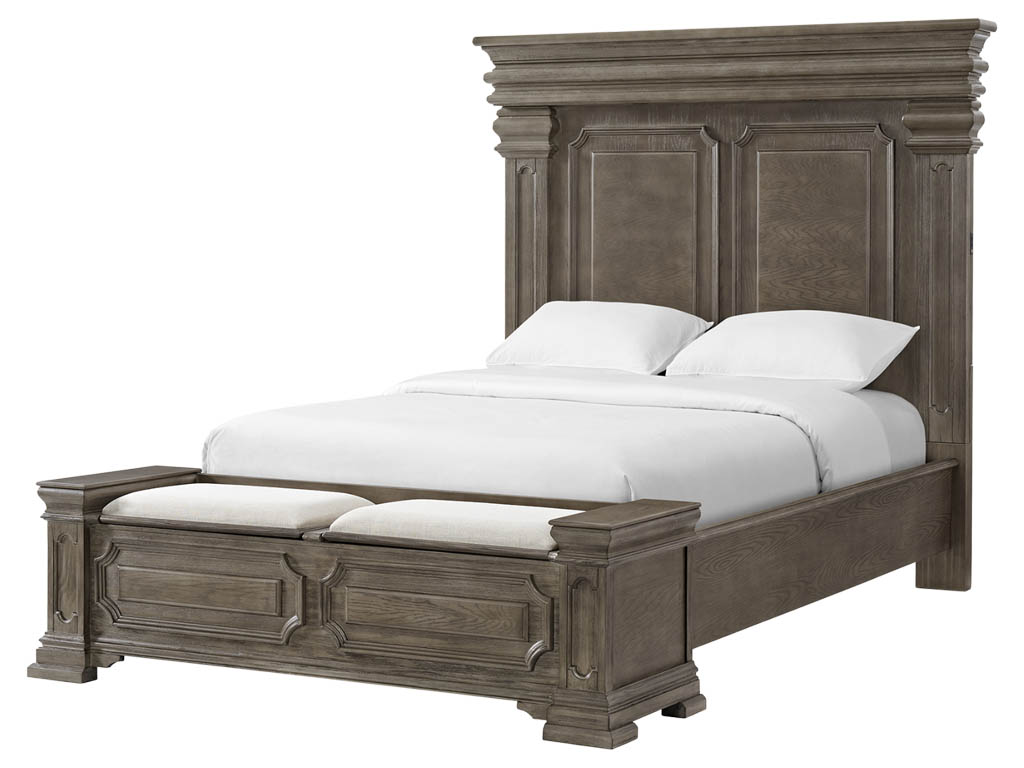 Kings Court Grey Queen Storage Bed B.10315.QSB. by Elements