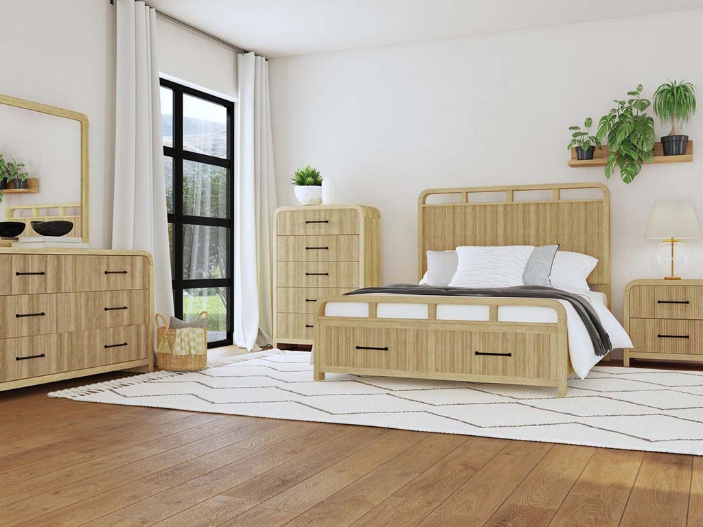 Ridgemont Natural Queen Storage Bed B-14440-6-QSB by Elements International
