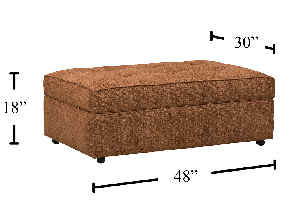 England Furniture Austin Altuzarra Umber Rectangular Storage Ottoman ...