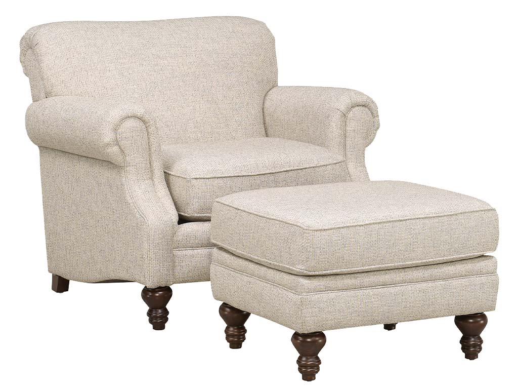 England Furniture Drayton View Dove Accent Ottoman 7D07FKVIEDOV