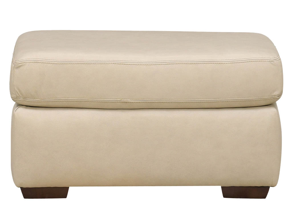 England Furniture Drew Evolution Pumice 100% Leather Accent Ottoman 6507ALFKDC