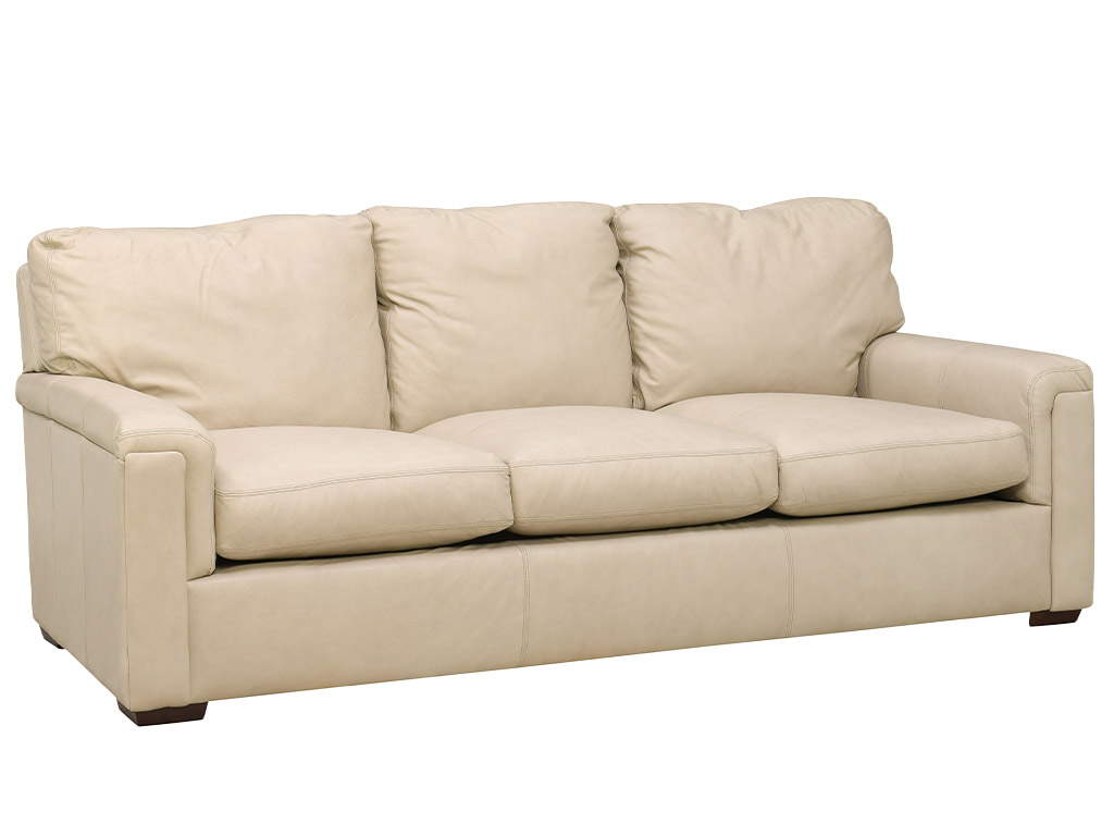 England Furniture Drew Evolution Pumice 100% Leather Sofa 6505ALFKDC