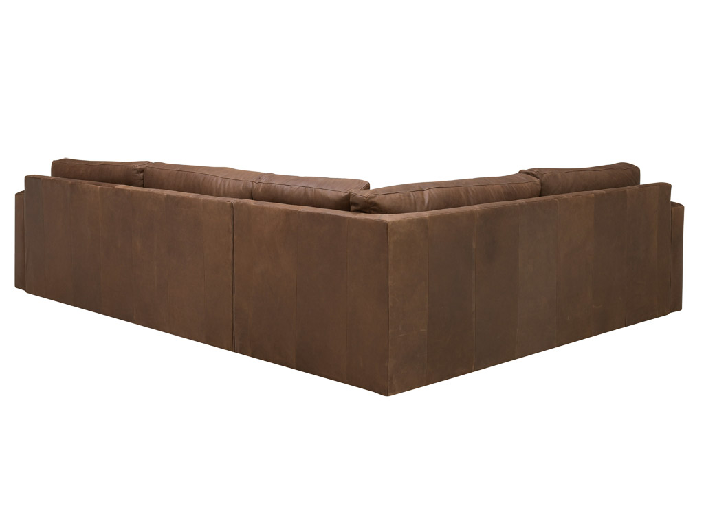 5568 Dixieland Tobacco 100% Leather 2 Piece Sectional w/LAF Corner Sofa ...