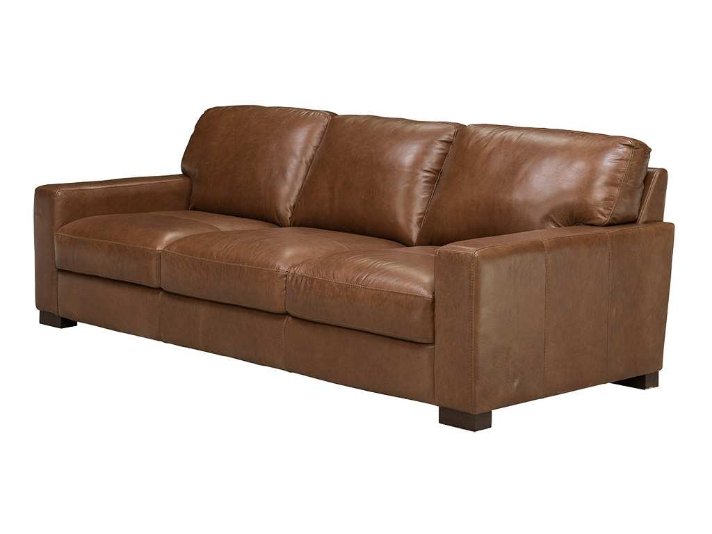 Splendor Chestnut 94" Leather Sofa by Soft Line America 7003-003 SOFA 10802